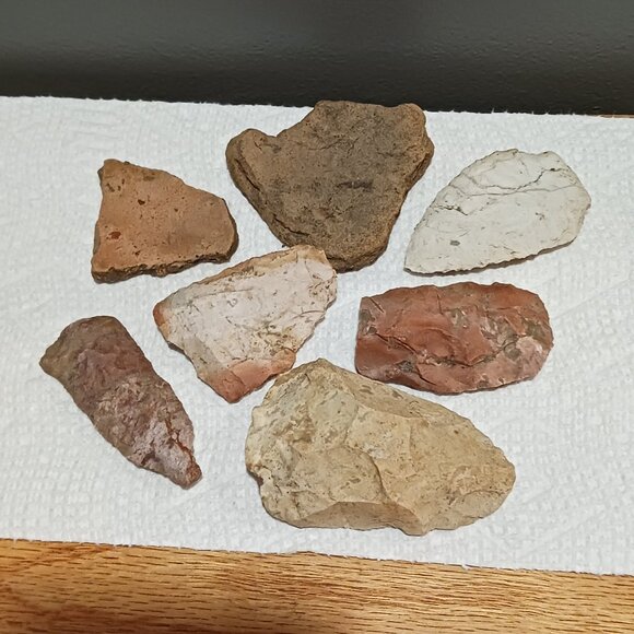 Other | 7 Authentic Imperfect Indian Artifacts Arrowheads Pottery | Poshmark